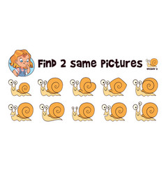 Key - find two same objects educational game Vector Image