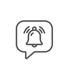 Icon set notification incoming message ringing Vector Image