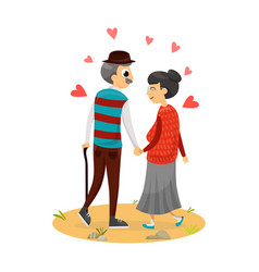 Conversation between two people cartoon Royalty Free Vector