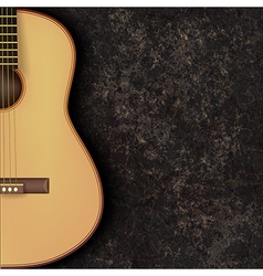 Gradient background with clipped guitar Royalty Free Vector