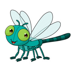 Cute fly animal waving hand Royalty Free Vector Image