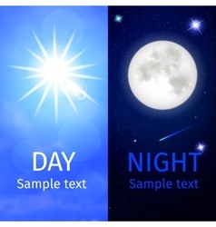 Day night app morning and evening sky nature Vector Image