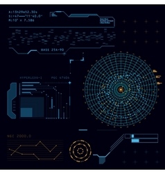 Digital user interface futuristic technology ui Vector Image