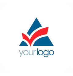 Check mark arrow logo Royalty Free Vector Image