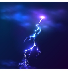 New realistic lightning symbol Royalty Free Vector Image