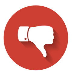 Emoticon doing thumb down Royalty Free Vector Image