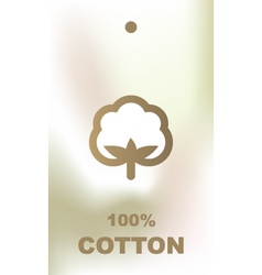 Natural cotton labels Royalty Free Vector Image