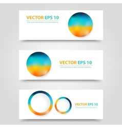 Flyer template header design Royalty Free Vector Image