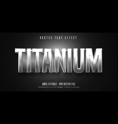 Chrome text editable font effect Royalty Free Vector Image