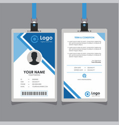 Abstract elegant red curve id card design Vector Image