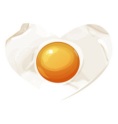 One fried egg symbol healthy food Royalty Free Vector Image