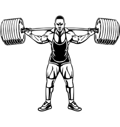 Bodybuilding and powerlifting Royalty Free Vector Image