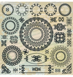 Pattern in rococo style Royalty Free Vector Image