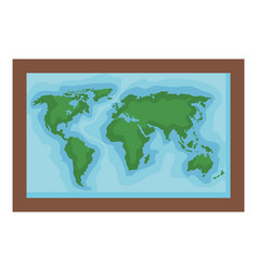 World map flat icon Royalty Free Vector Image - VectorStock