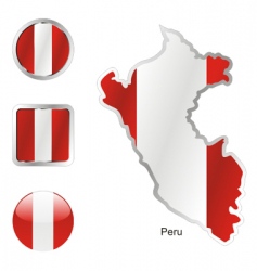 Peru map Royalty Free Vector Image - VectorStock