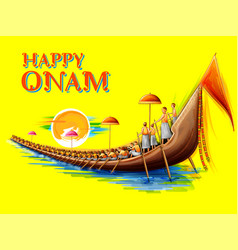 Decorated onathappan for onam celebration Vector Image