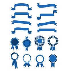 Set of retro ribbons and labels Royalty Free Vector Image
