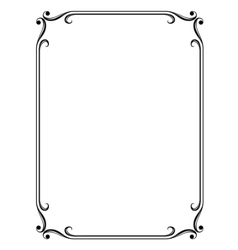 Simple ornamental decorative frame Royalty Free Vector Image