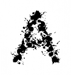 Ragged horror font alphabet Royalty Free Vector Image