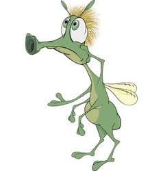 Green insect cartoon Royalty Free Vector Image