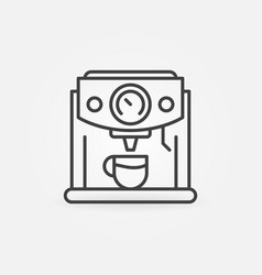 Coffee machine line style Royalty Free Vector Image