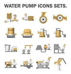 Solar energy electric water pump system Royalty Free Vector