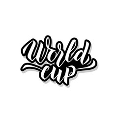 Football tournament calligraphy template text Vector Image