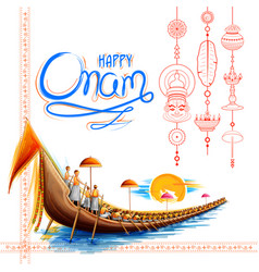 Decorated onathappan for onam celebration Vector Image
