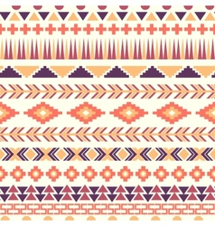 Aztec colorful geometric seamless pattern Vector Image