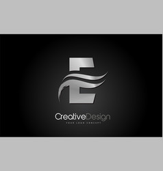 Sv letter design with brush stroke and modern 3d Vector Image