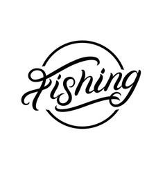 Fly-fishing on white background Royalty Free Vector Image