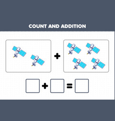 Education game for children fun addition Vector Image