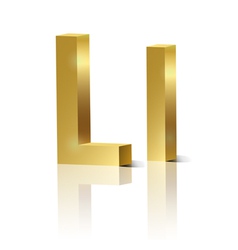 Alien golden alphabet vector by longquattro - Image #10850308 - VectorStock