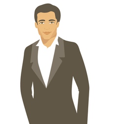 Elegant man vector