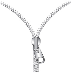 Short zip icon cartoon style Royalty Free Vector Image