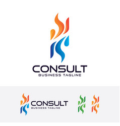 Communication logo Royalty Free Vector Image - VectorStock