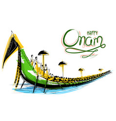 Decorated onathappan for onam celebration Vector Image