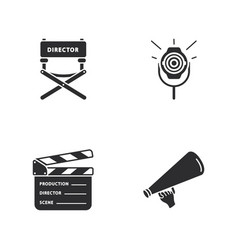 Stage lighting icons Royalty Free Vector Image
