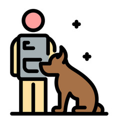 Police dog theme image 1 Royalty Free Vector Image