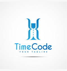 Time left logo design template element Royalty Free Vector