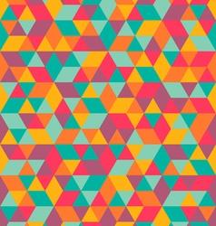 Rainbow color geometric seamless pattern Vector Image