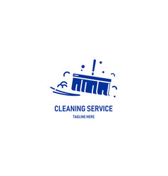 Creative cleaning service and clean concept logo Vector Image