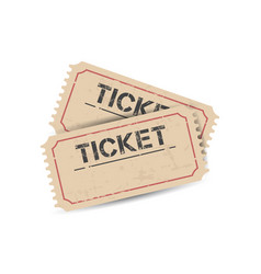 Vintage tickets Royalty Free Vector Image - VectorStock