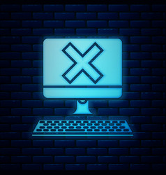 Computer gadgets neon label Royalty Free Vector Image