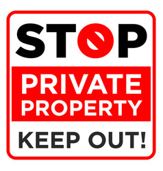 Restricted area prohibited sign Royalty Free Vector Image