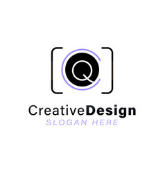 Lens camera icon logo designs inspiration Vector Image