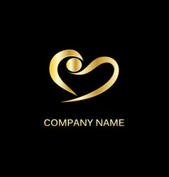 Bs logo simple initial gold color design template Vector Image