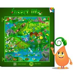 Kids zoo animals board game template Royalty Free Vector