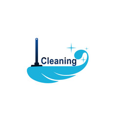 Creative cleaning service and clean concept logo Vector Image