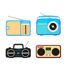 Colorful cartoon boombox Royalty Free Vector Image